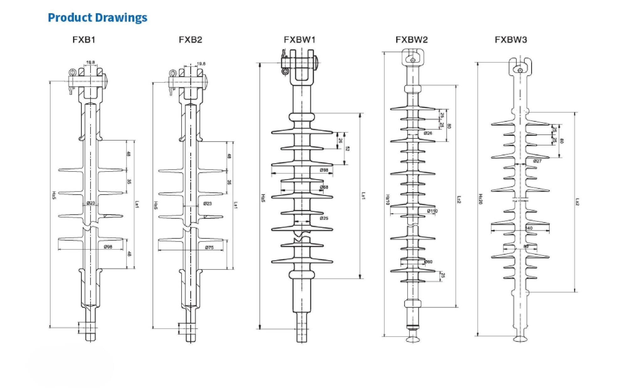 Composite Suspension Insulators - Macro Stone